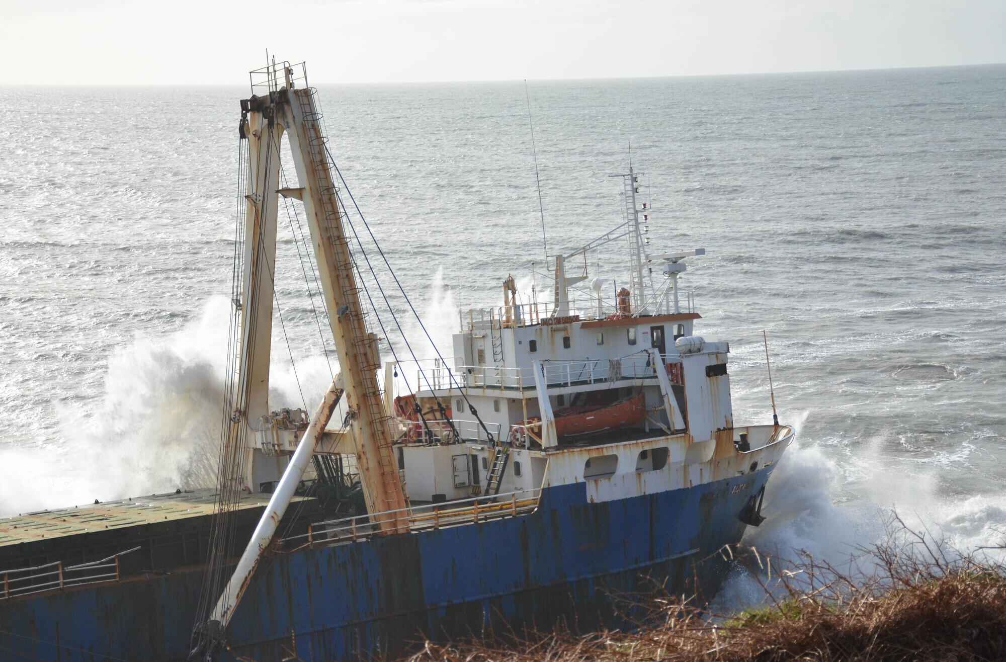Watch: Dramatic drone footage of 'ghost ship' wreck off Cork Coast