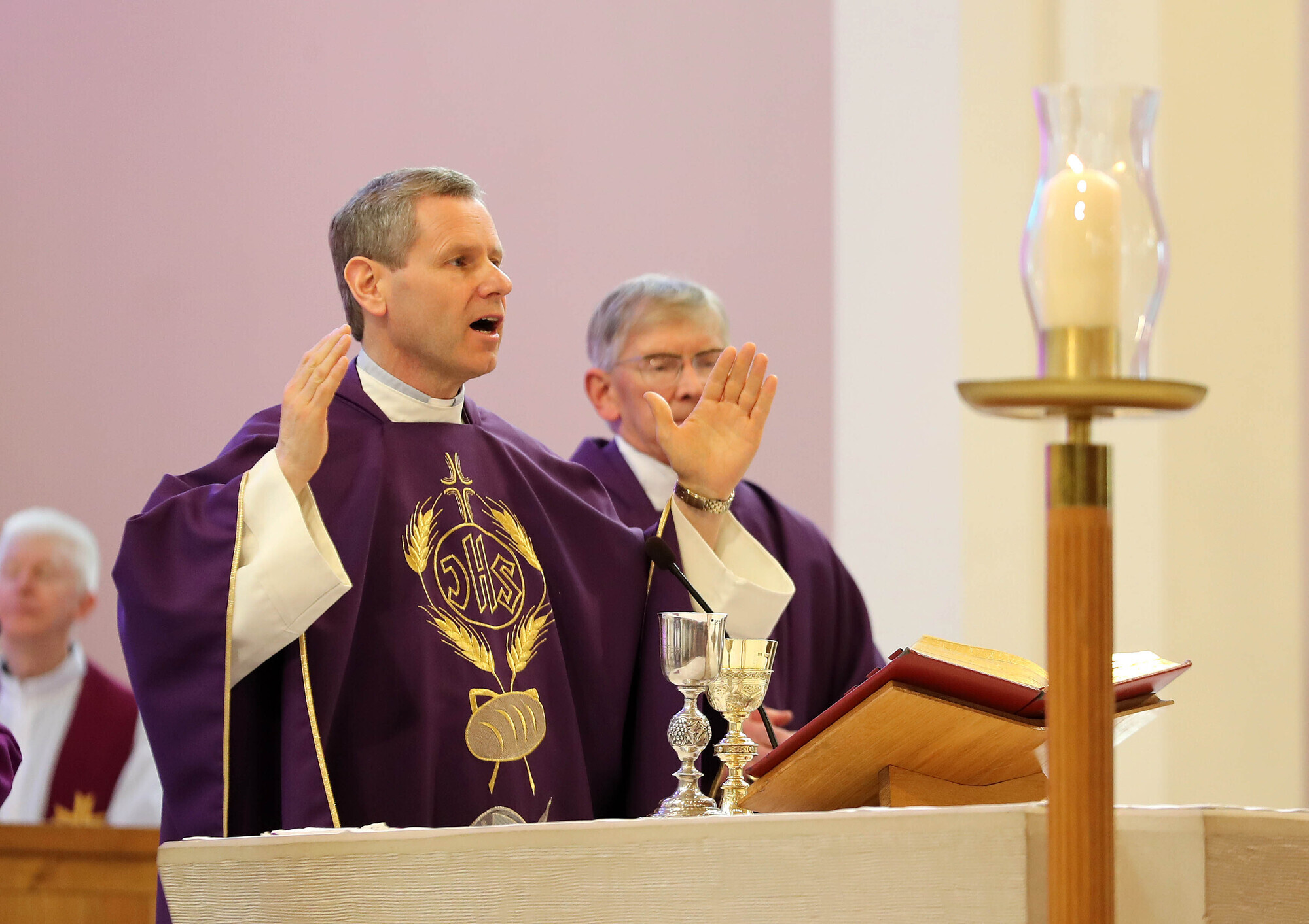 Ordination ceremony underway in the North Cathedral for the new Bishop ...