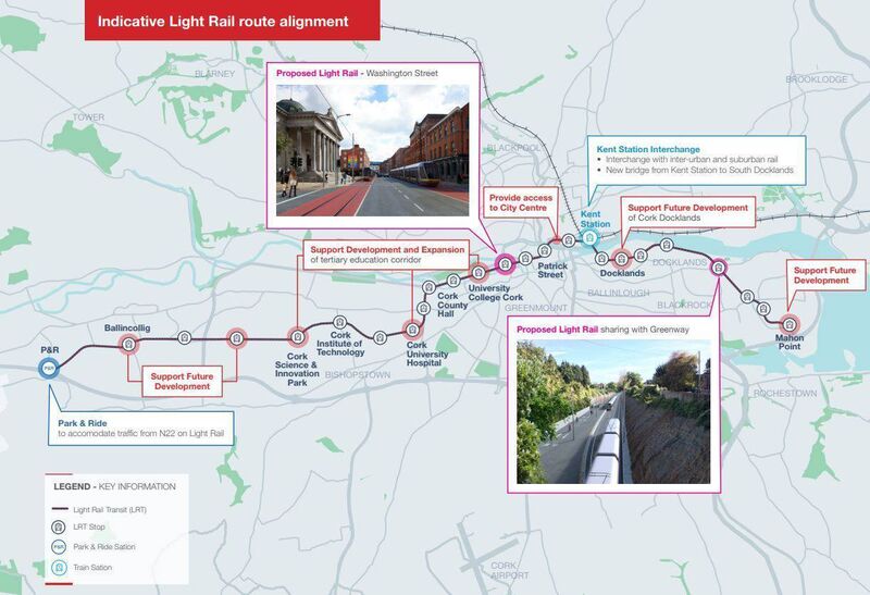 Plans for a LUAS system in Cork are revealed