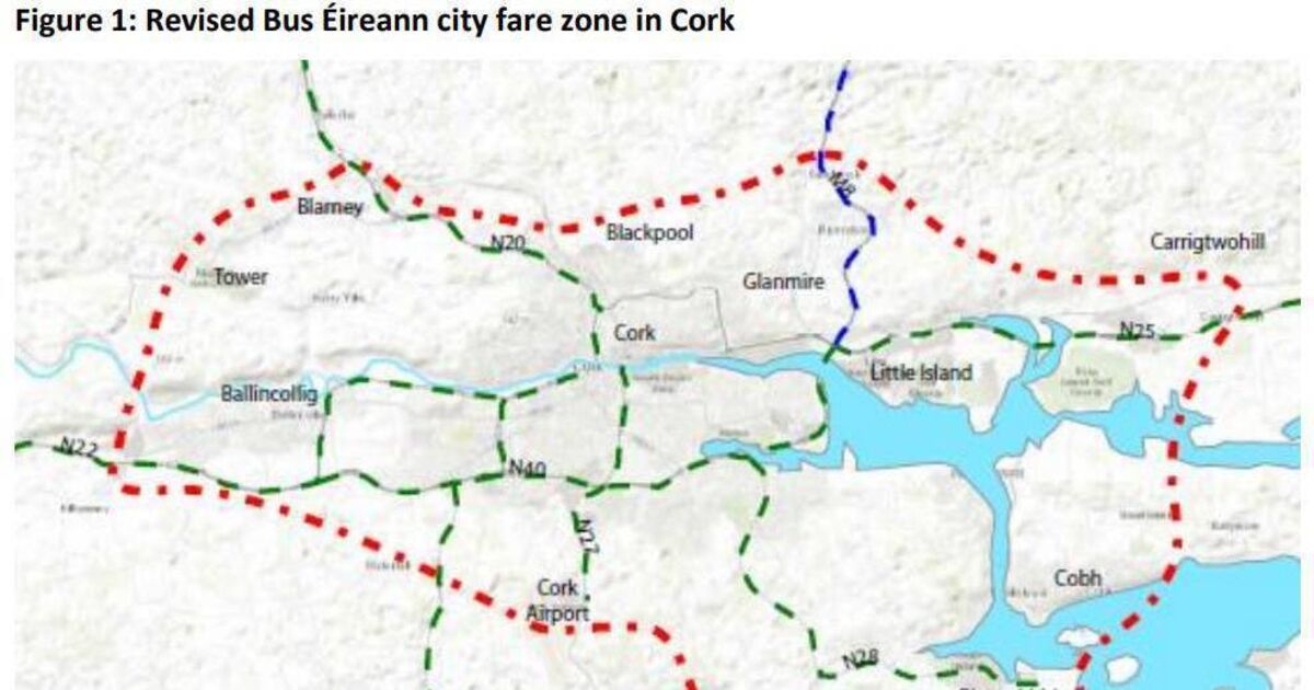 New Cork city bus zone to see fares fall from suburban areas