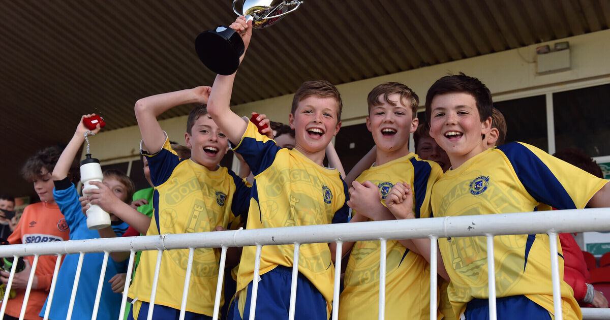 WATCH: Douglas Hall's youngsters celebrate winning the U11 cup at the Cross