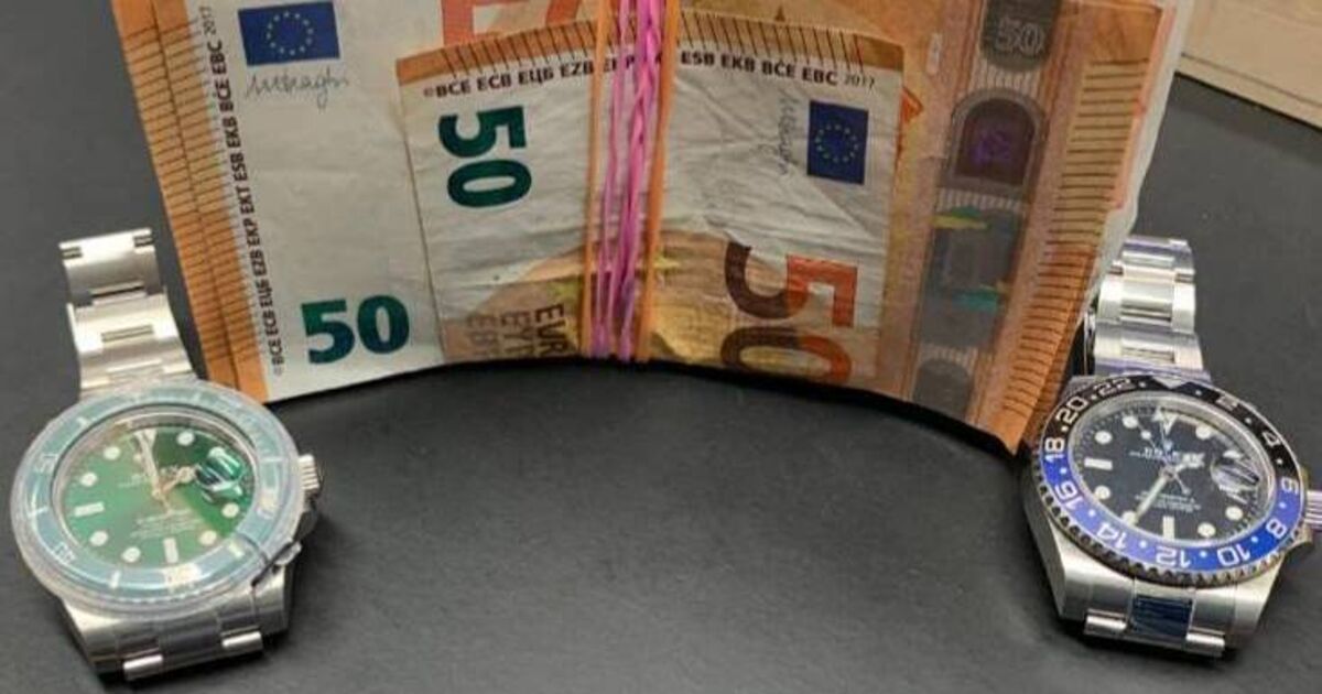 Cash, Rolex watches and car seized by gardaí in Cork