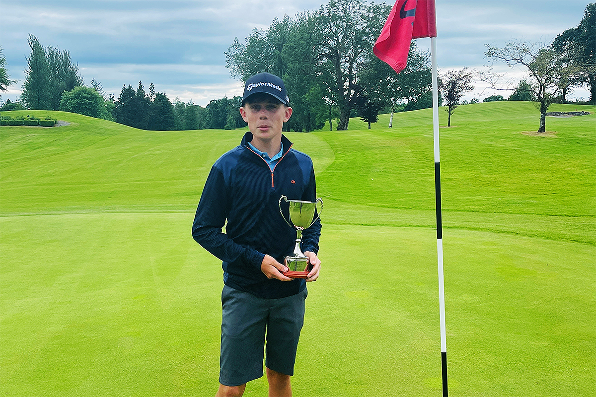 Cork golfer Sean Reddy wins the Connacht Boys U14 Title