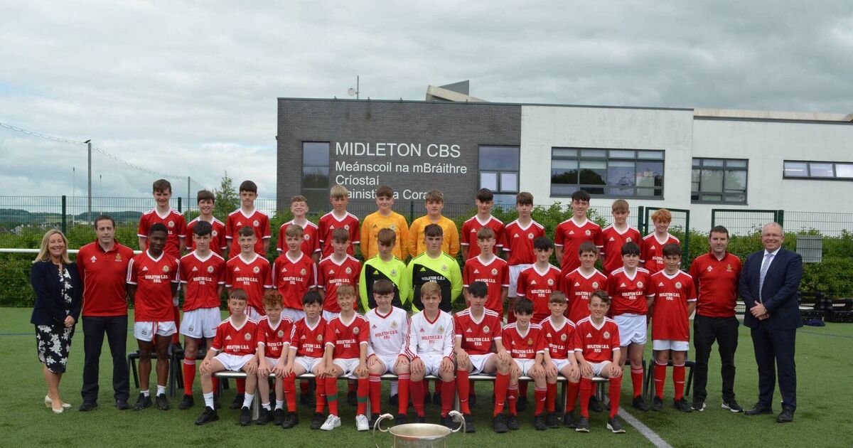 Midleton CBS U14s land school's first Cork soccer title