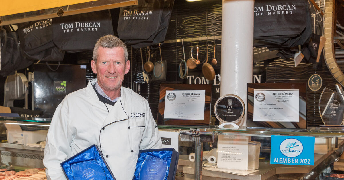 Tom Durcan of the English Market wins Irish Butchers Guild award