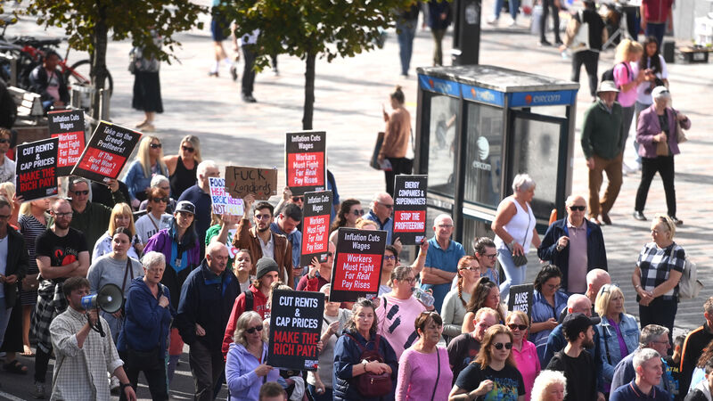 ‘Stop the Profiteering’ protest in city centre