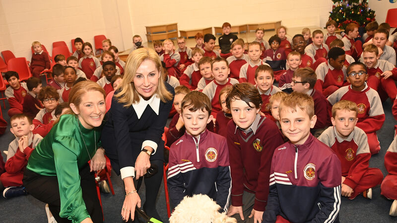 Pictures: Junior minister Madigan gets a tour of Midleton Primary CBS