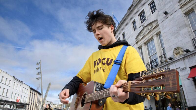 Focus Ireland fundraiser collecting in Cork on Friday