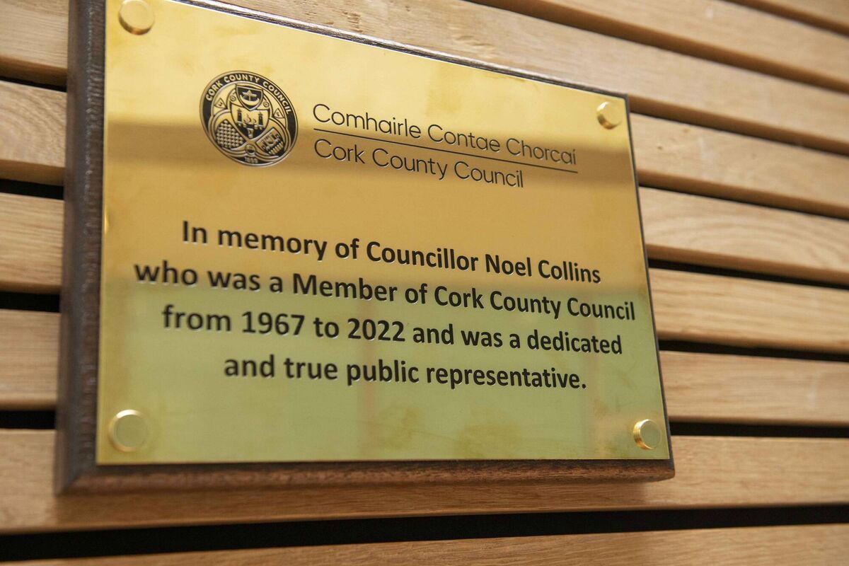 Plaque unveiled in honour of dedicated public representative Noel Collins