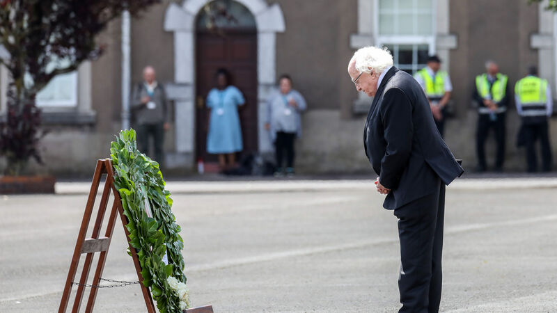 President honours servicemen and women at Cork army barracks