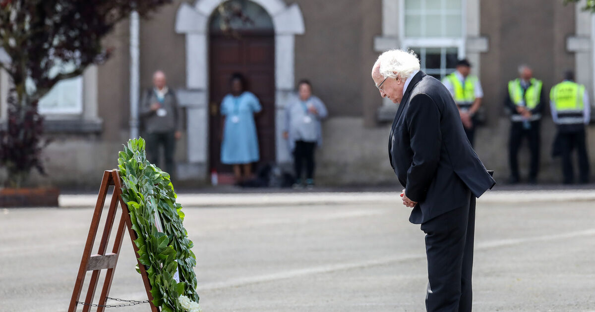 President honours servicemen and women at Cork army barracks