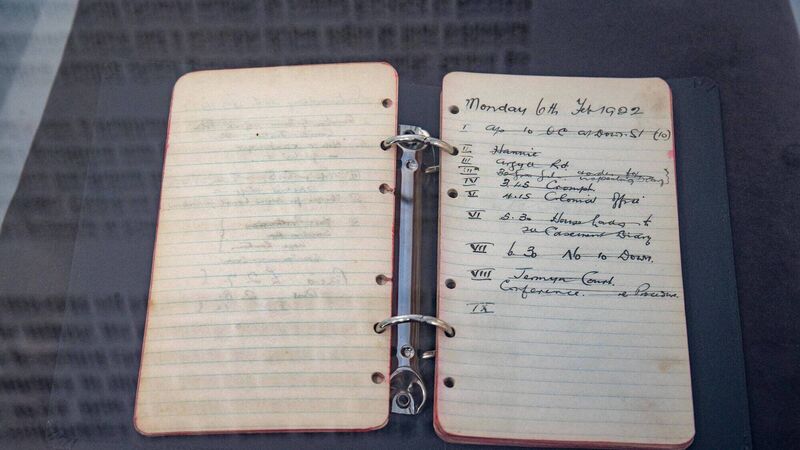 Diaries of Michael Collins return to public display in Clonakilty