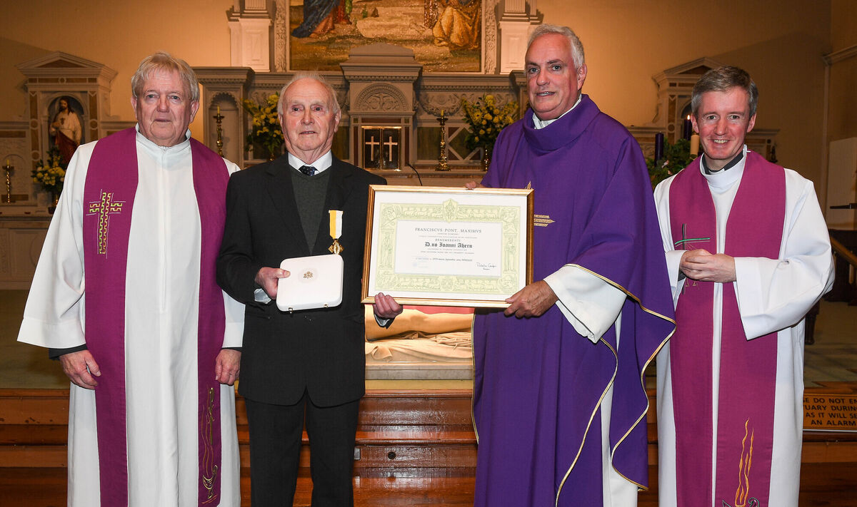 John, 91, awarded prestigious medal for service to Cork's oldest charity