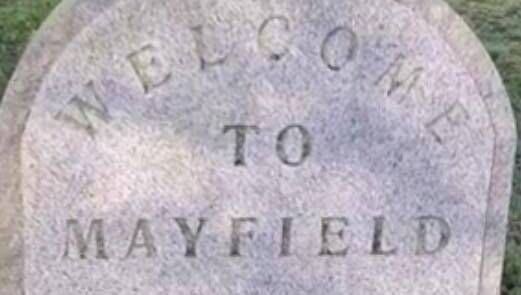 Iconic 'Welcome to Mayfield' plaque to be removed