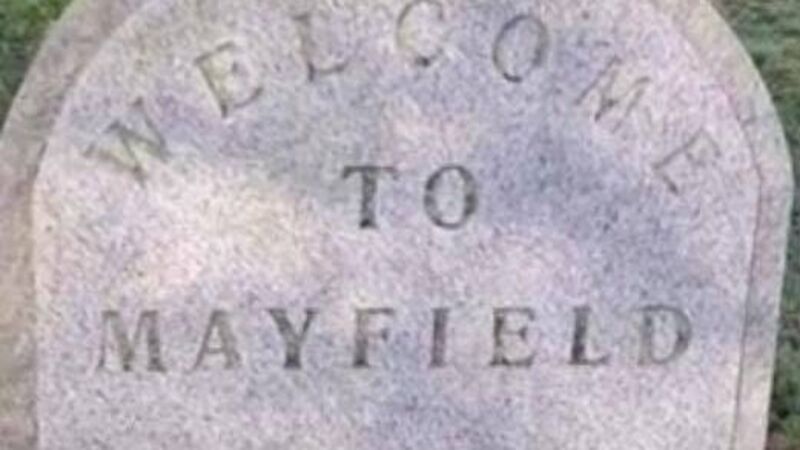 Iconic 'Welcome to Mayfield' plaque to be removed