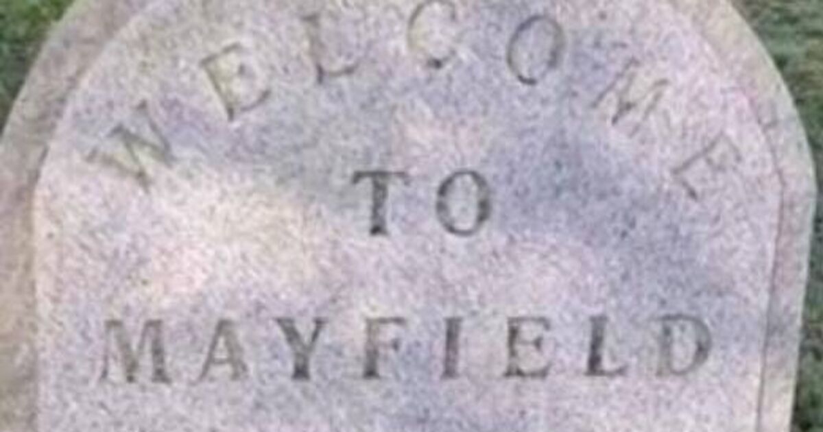 Iconic 'Welcome to Mayfield' plaque to be removed
