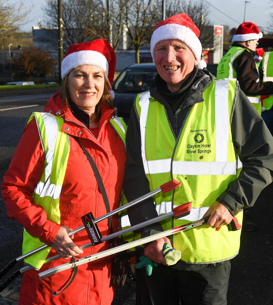 Special festive uniforms for Mayfield group in pre-Christmas clean-up