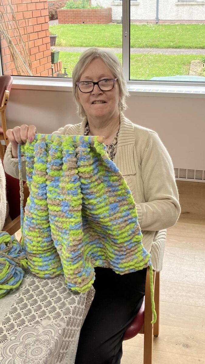 ‘I hadn’t knitted in 60 or 70 years but it came back to me’