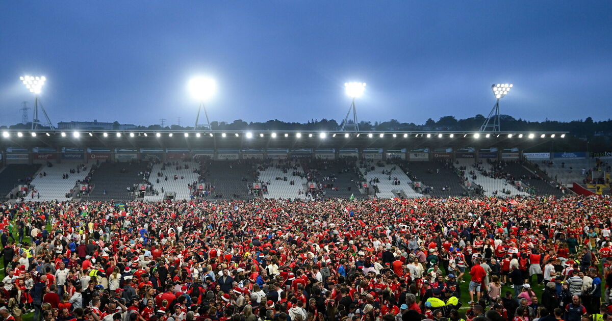 Supporter injured during pitch invasion at Cork v Limerick game