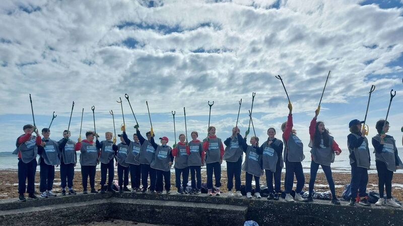 Students head to coast for Beach Clean events