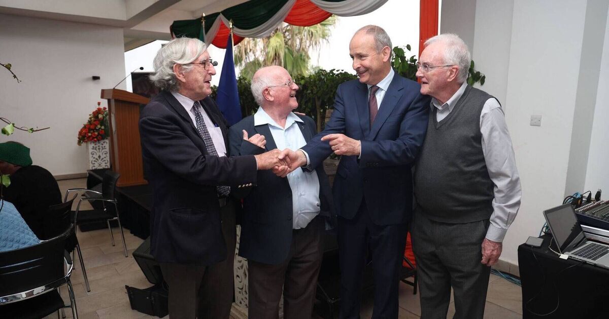 Tánaiste Micheál Martin meets with Cork sports legends on African trip