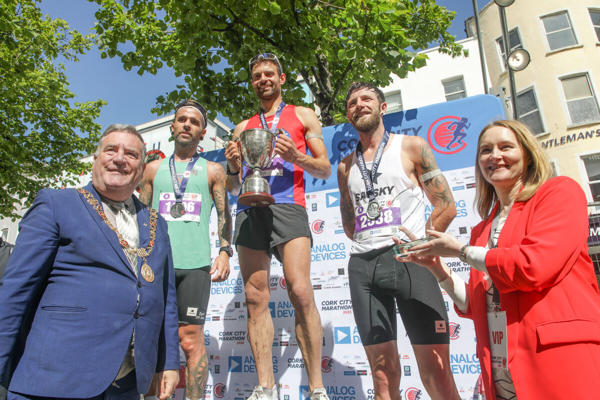 Chris Jeuken and Evelyn Twomey first home at Cork City Marathon