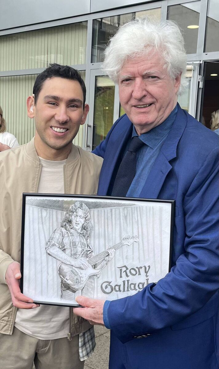 Cork artist praised by Taoiseach for his Rory Gallagher portrait