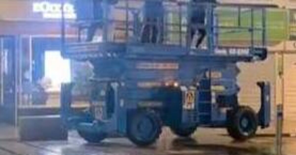 Two arrested as stolen scissor lift is taken for joyride in Cork city